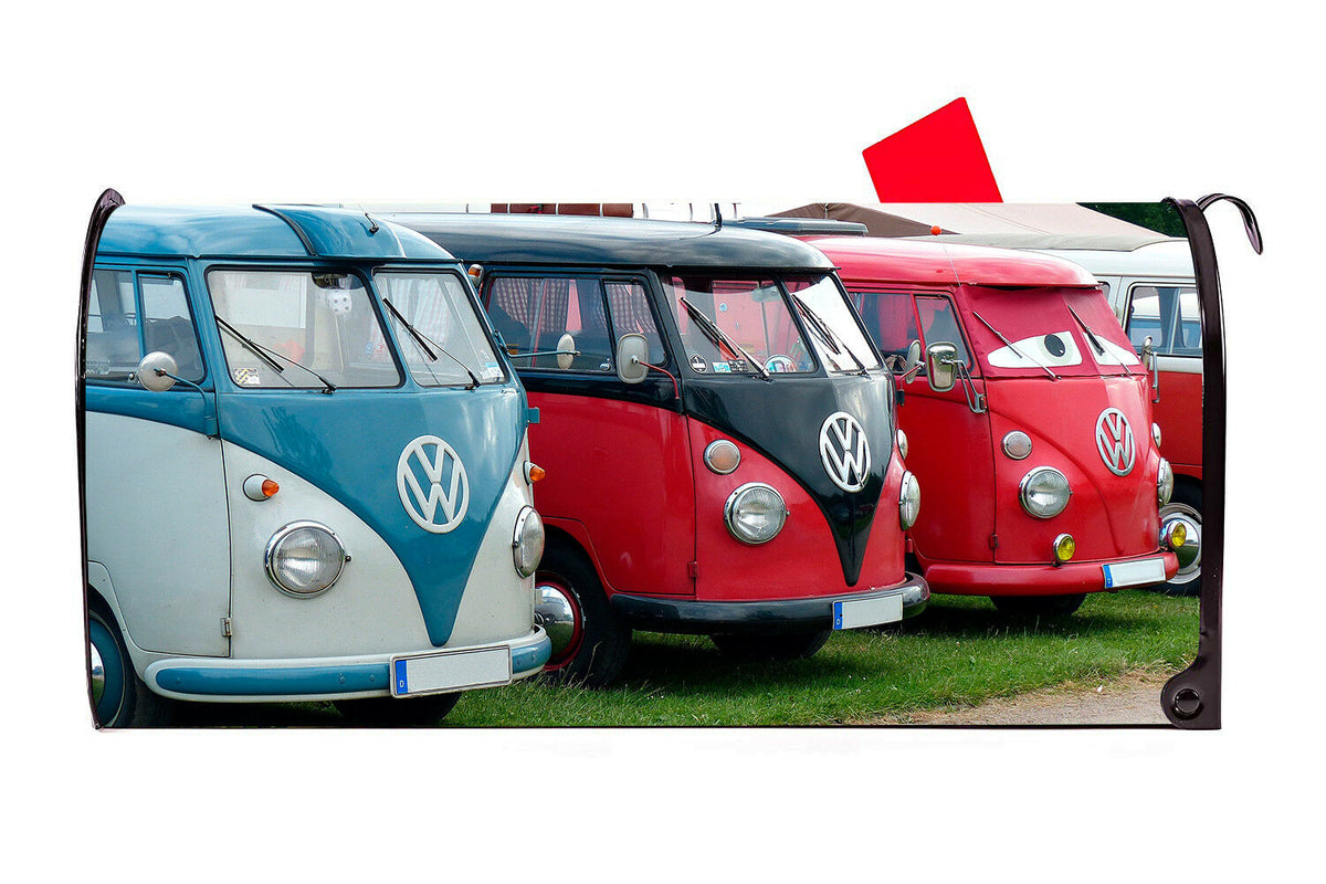 VW Bus 3 Vinyl Magnetic Mailbox Cover Made in the USA – Mailbox Covers ...